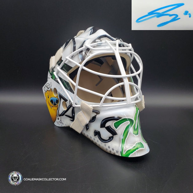 Jake Oettinger Signed Goalie Mask 2022 Dallas Signature Edition Autogr ...