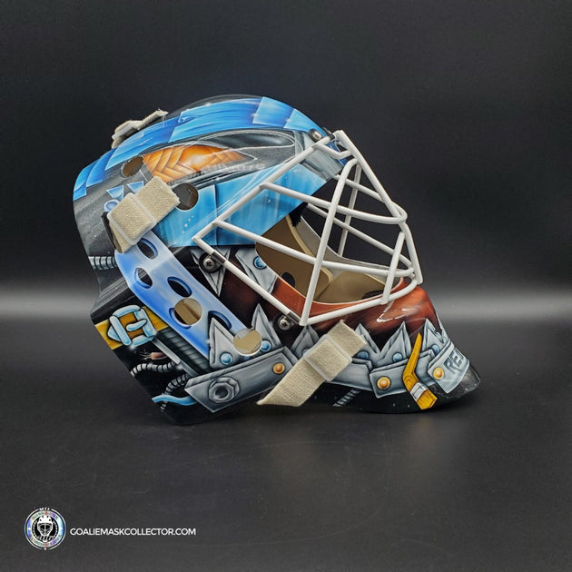 James Reimer Goalie Mask Unsigned 2016 San Jose Transformers Tribute ...