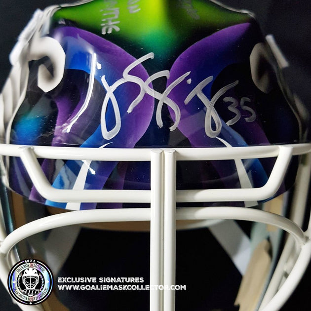 Jean-Sebastian Giguere Signed Goalie Mask Anaheim 2003 Conn Smythe Sig ...