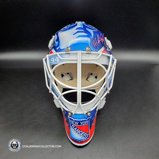 MIKE RICHTER SIGNED GOALIE MASK AUTOGRAPHED NEW YORK LEGACY SIGNATURE ...