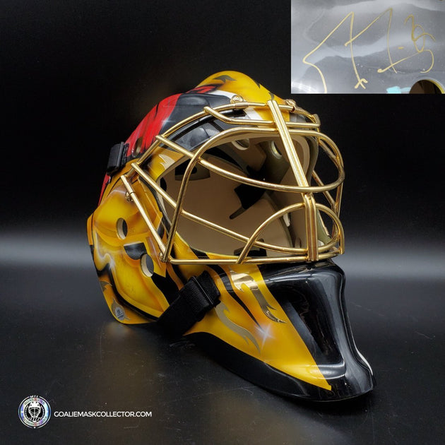 Marc-Andre Fleury Signed Goalie Mask Las Vegas AS Edition + 24k Gold P ...