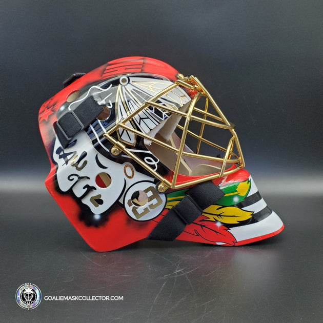 Marc-Andre Fleury Goalie Mask Unsigned Premium Chicago 2021 Tribute ...