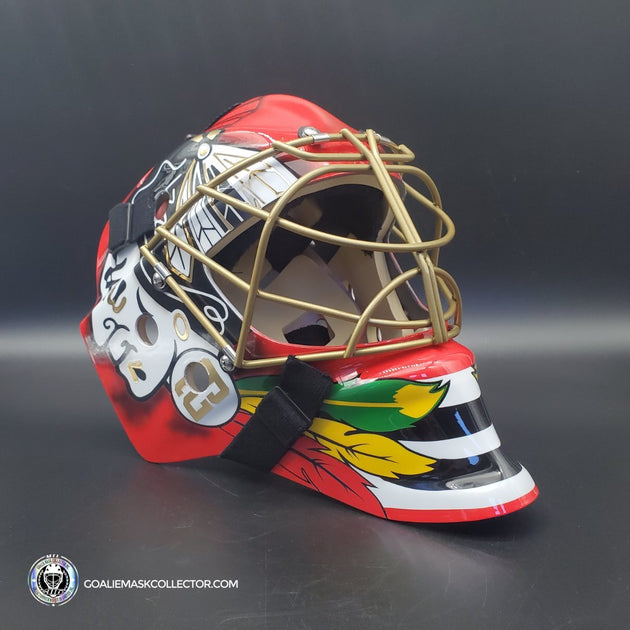 Marc-Andre Fleury Goalie Mask Unsigned Premium Chicago 2021 Tribute ...
