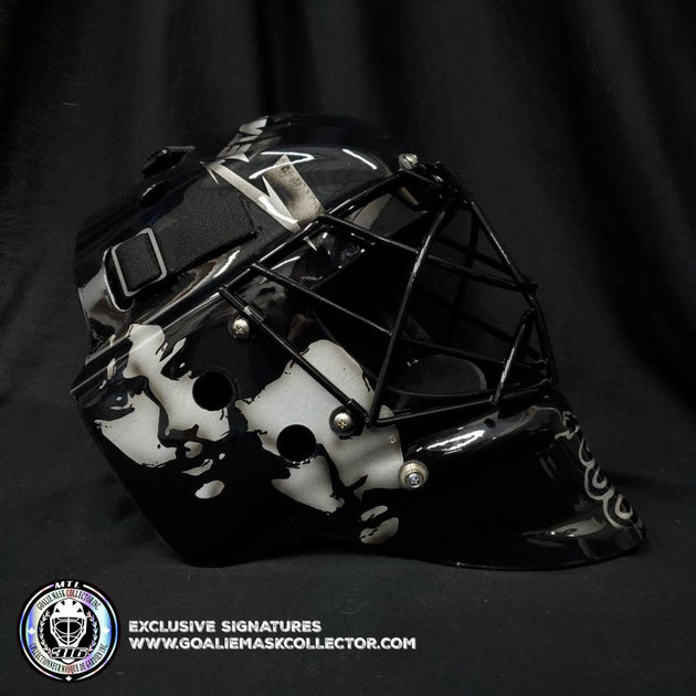 Metallica Goalie Mask Unsigned Black Album Tribute – Goalie Mask Collector