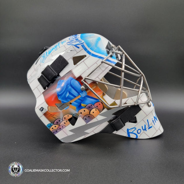 Nikolai Khabibulin Signed Goalie Mask Tampa Bay White Wall AS Edition ...