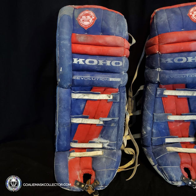Patrick Roy Game Worn Goalie Pads KOHO REVOLUTION Full Set 1993-94 Mon ...