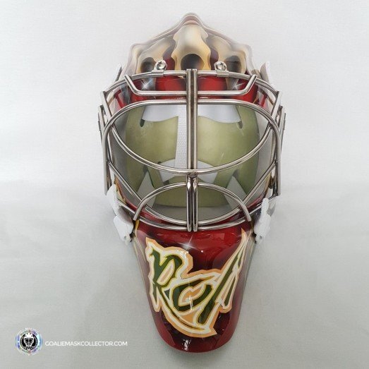 Dwanye Roloson Unsigned Goalie Mask Minnesota Tribute – Goalie Mask ...