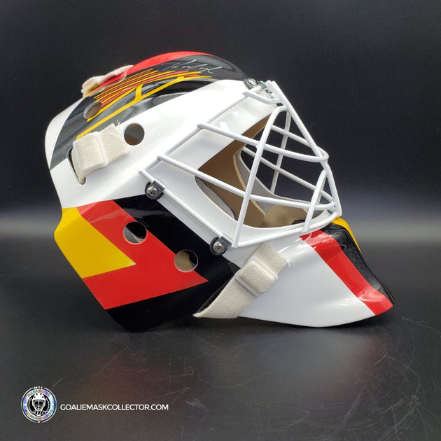 Thatcher Demko Kirk McLean Tribute Signed Goalie Mask Vancouver Signat ...