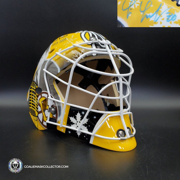 Tim Thomas MAGE Goalie Mask Boston 2009 Winter Classic Signature Editi ...