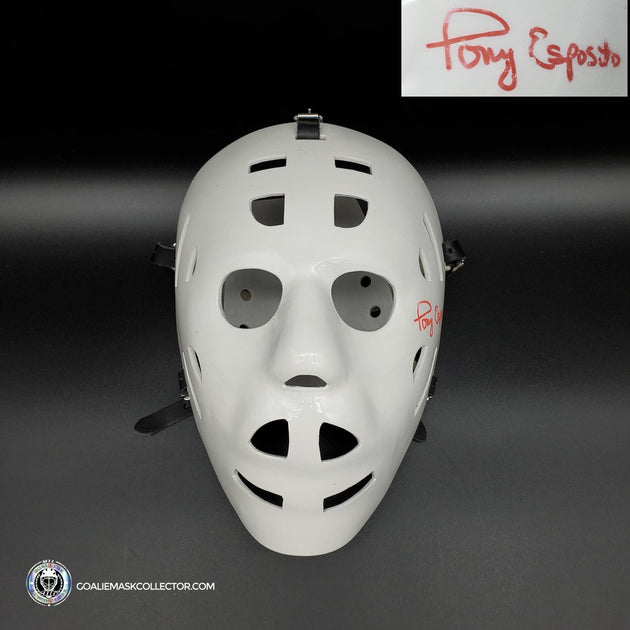 Tony Esposito Signed Goalie Mask Chicago V1 Pristine Look Signature Ed ...