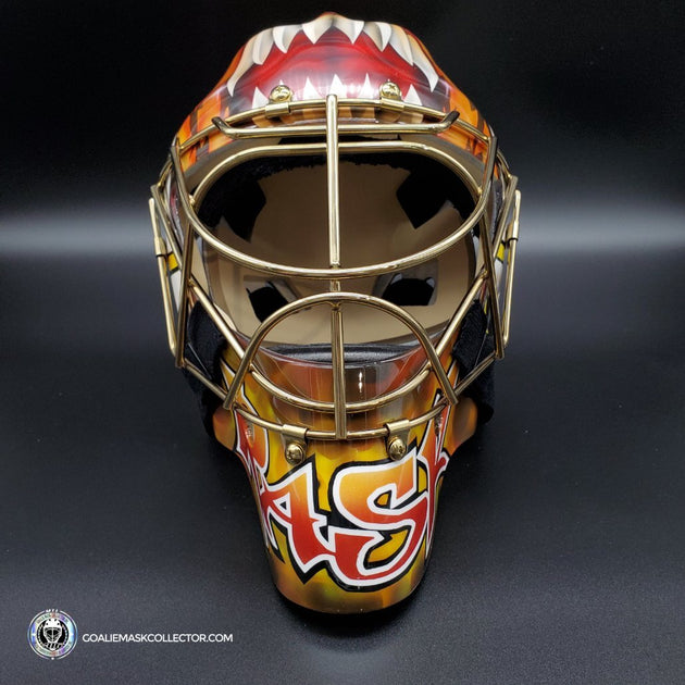 Tuukka Rask Unsigned Goalie Mask Boston Tribute + 24k Gold Plated Gril ...
