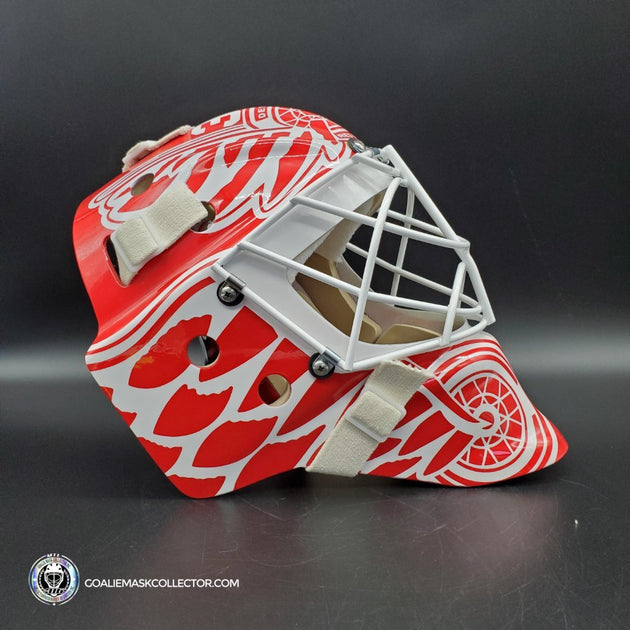 Ville Husso Goalie Mask Unsigned 2022-23 Detroit Mike Vernon Tribute ...
